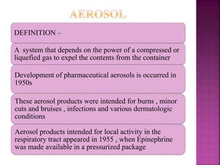 Aerosols | PPTX