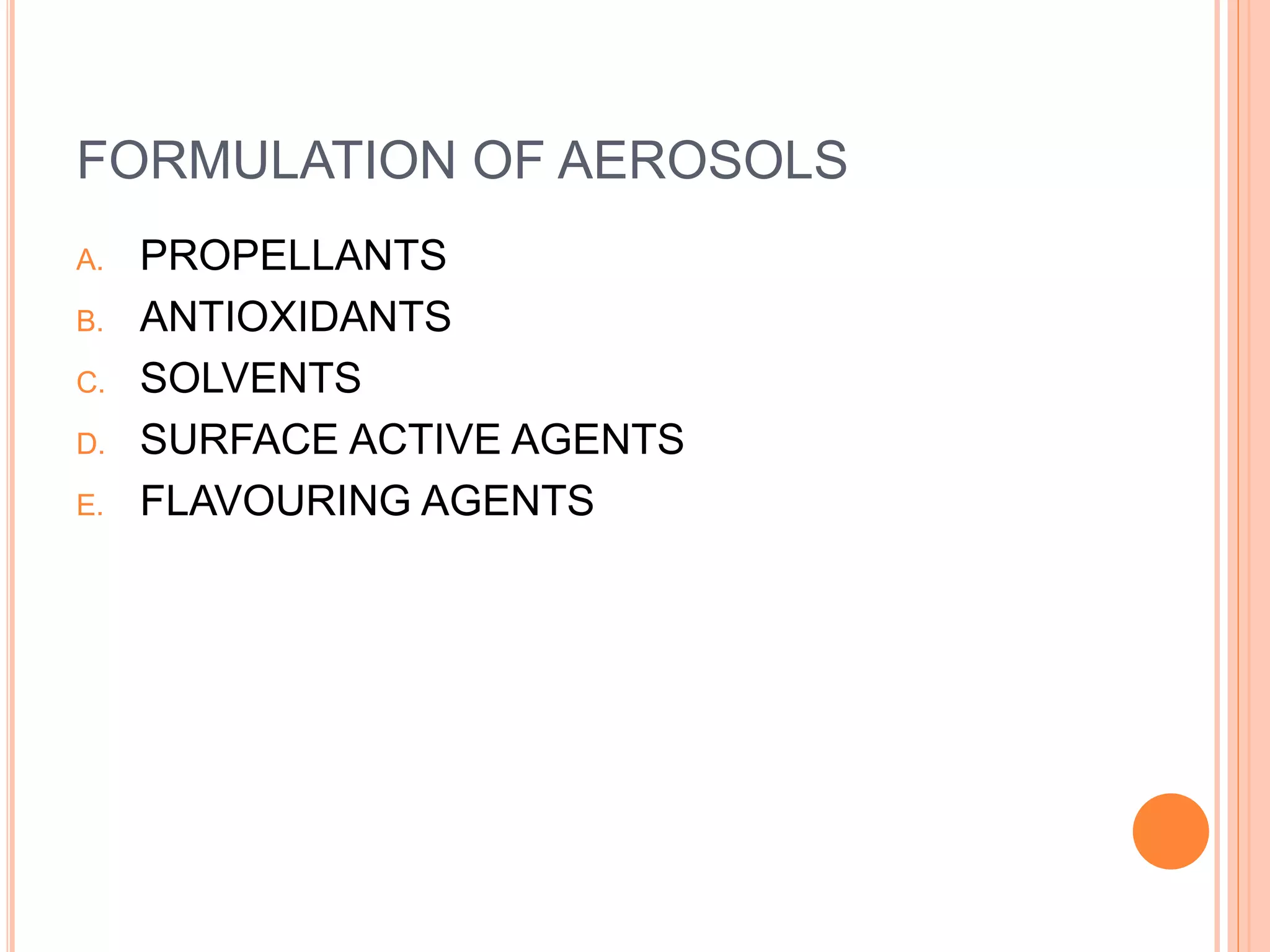 Aerosols | PPT