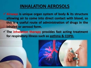 AEROSOLS.pptx | Lung and Respiratory Health | Diseases and Conditions