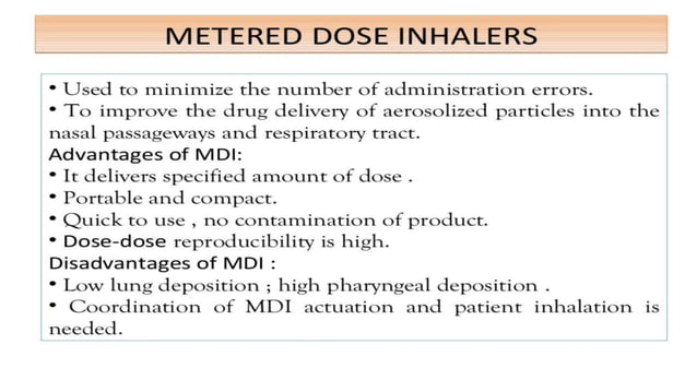 SPECIAL TYPE OF DOSAGE FORMS - AEROSOLS. | PPT | Free Download