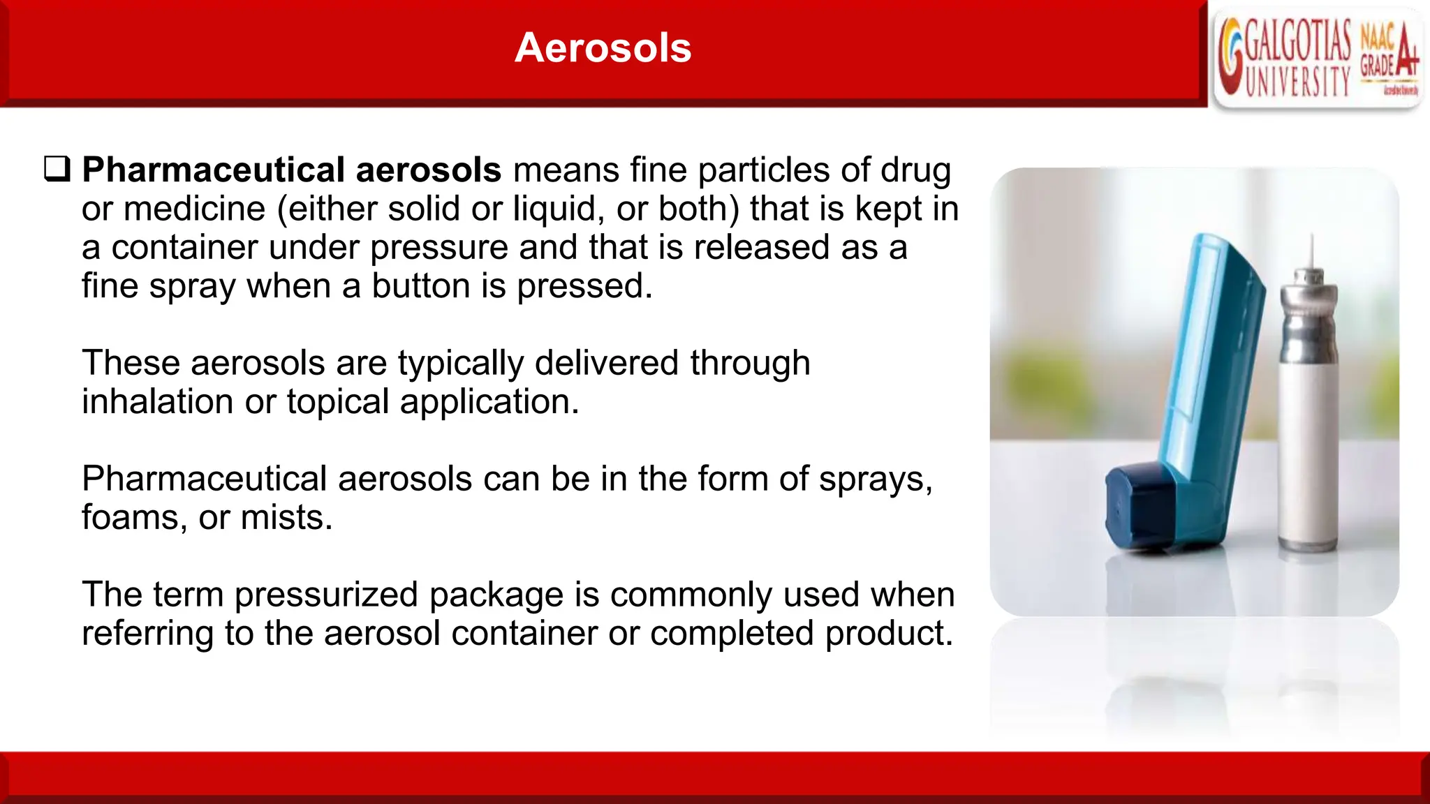 Aerosols - components and mechanism-2024 | PPTX