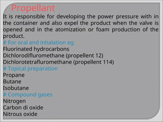 pharmaceutical Aerosols,propellants and containers | PPT