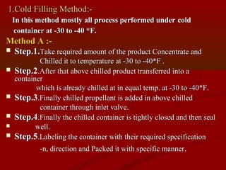 Aerosols formulation & Packaging | PPT