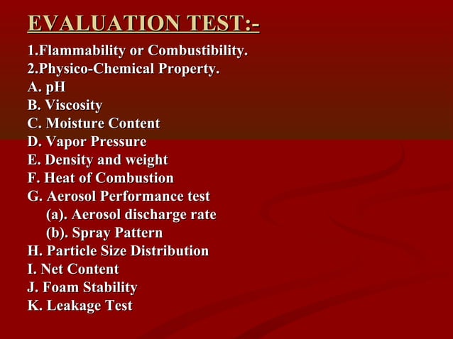 Aerosols formulation & Packaging | PPT | Lung and Respiratory Health ...