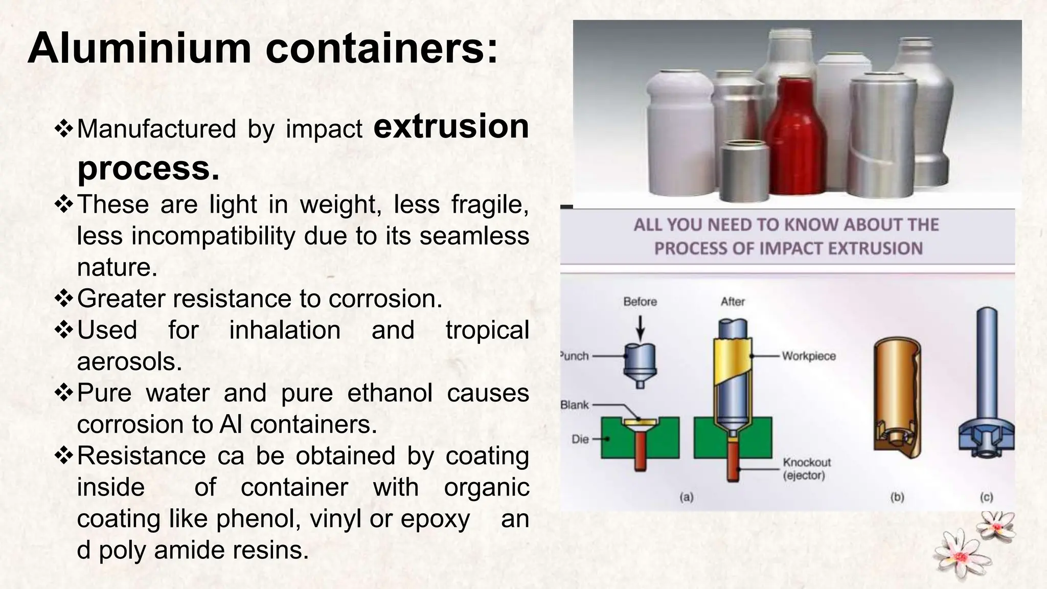 Aerosols, Propellants and types of propellants , Containers , types of ...