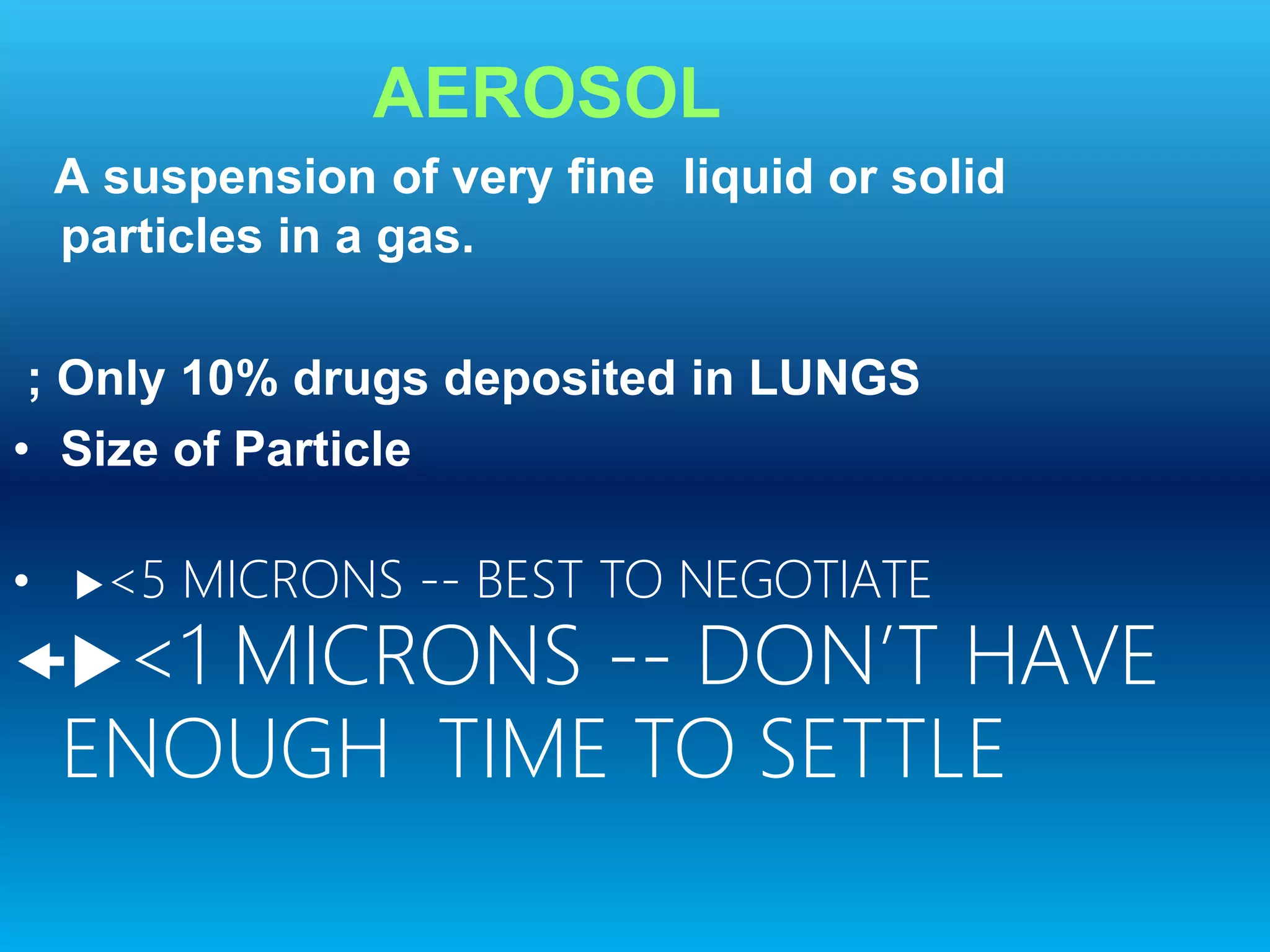 Aerosol therapy presentation | PPT