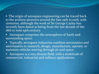 Aerospace Technology | PPTX