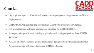 Aerospace Design | Aircraft Design | Aeronautical CAD in chennai | PPT