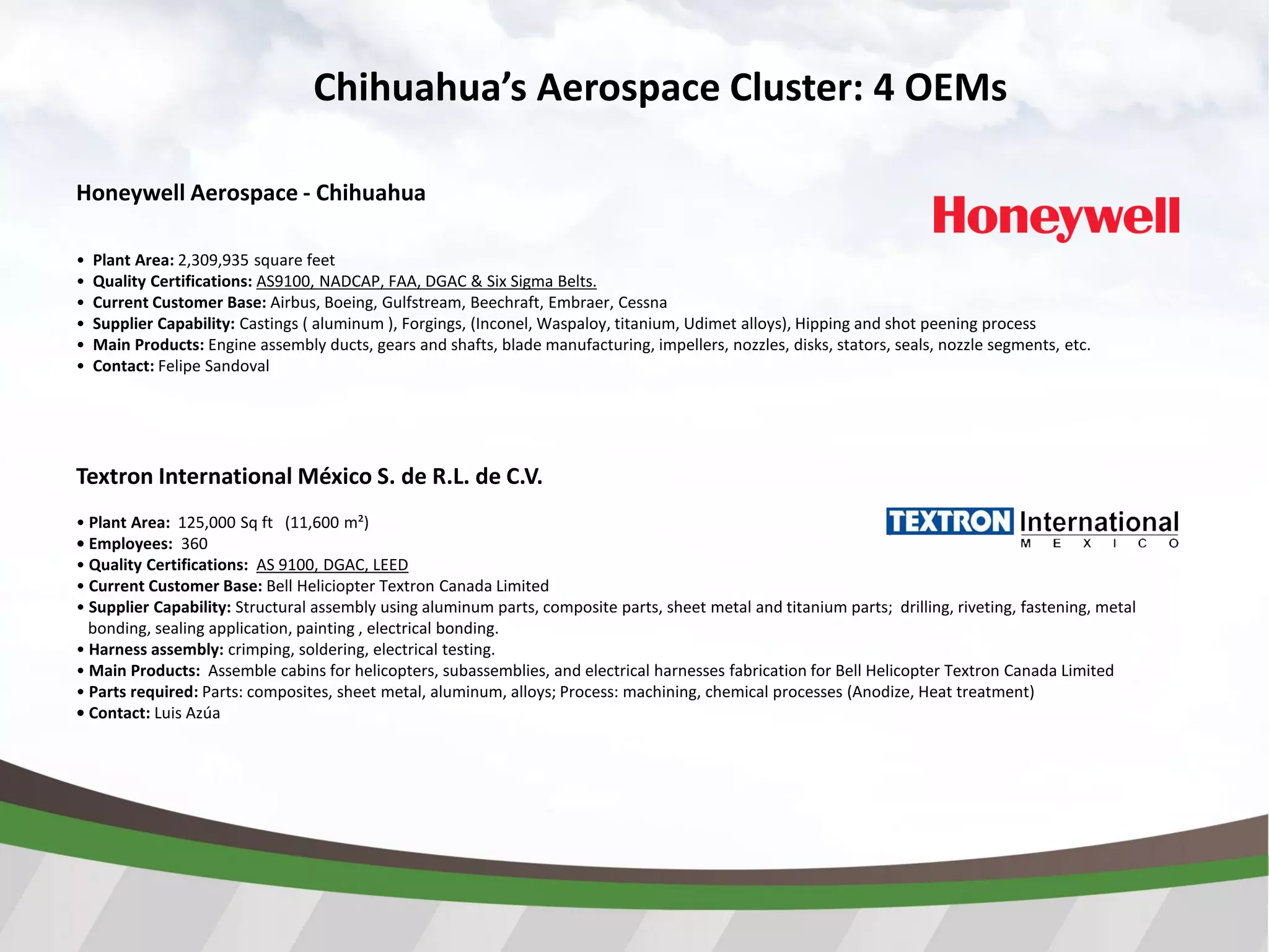 Aerospace cluster presentation | PDF | Manufacturing Industry | Industries