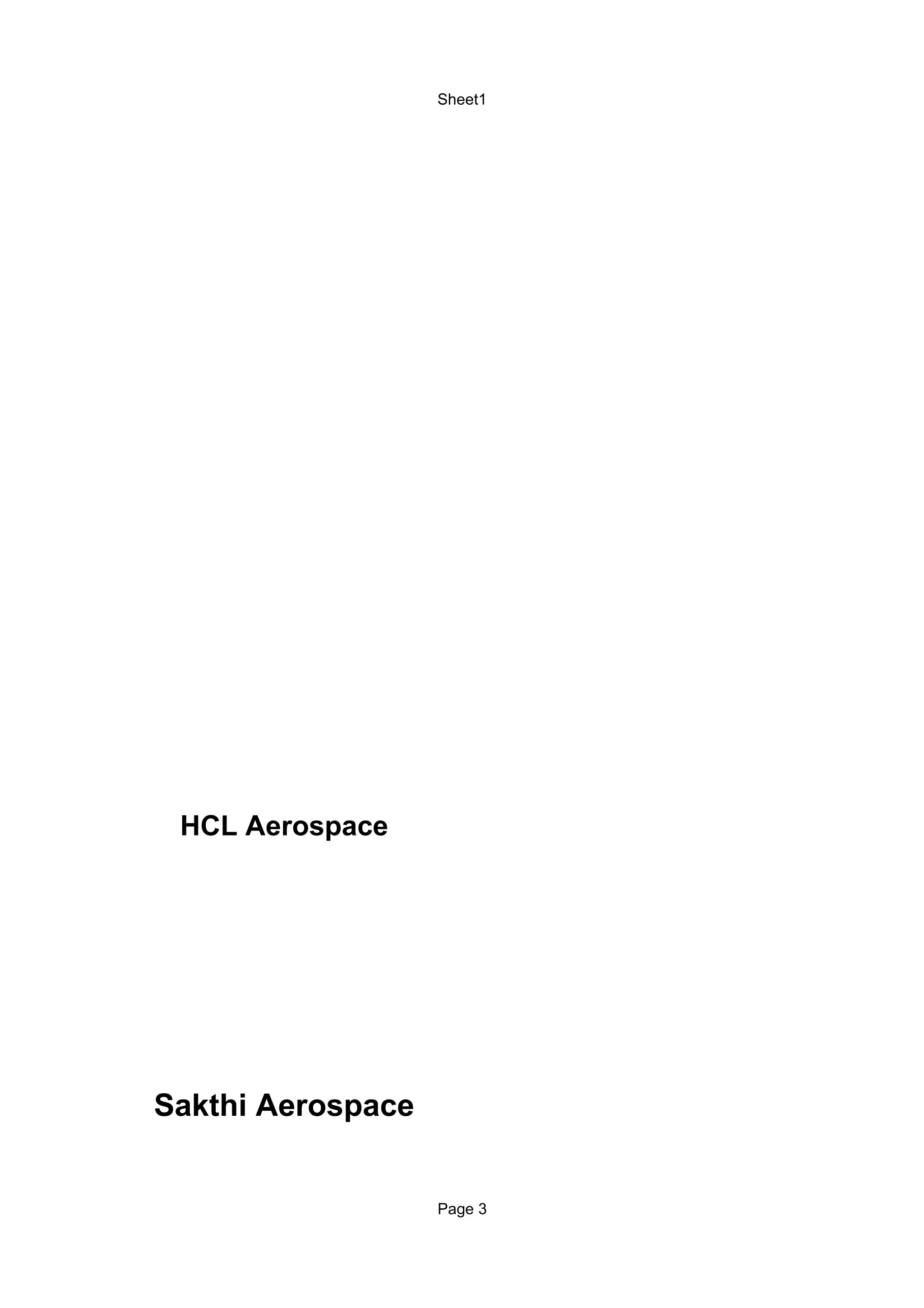 Aerospace companies excel | ODS