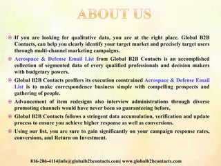 Aerospace & defense email list | PPT