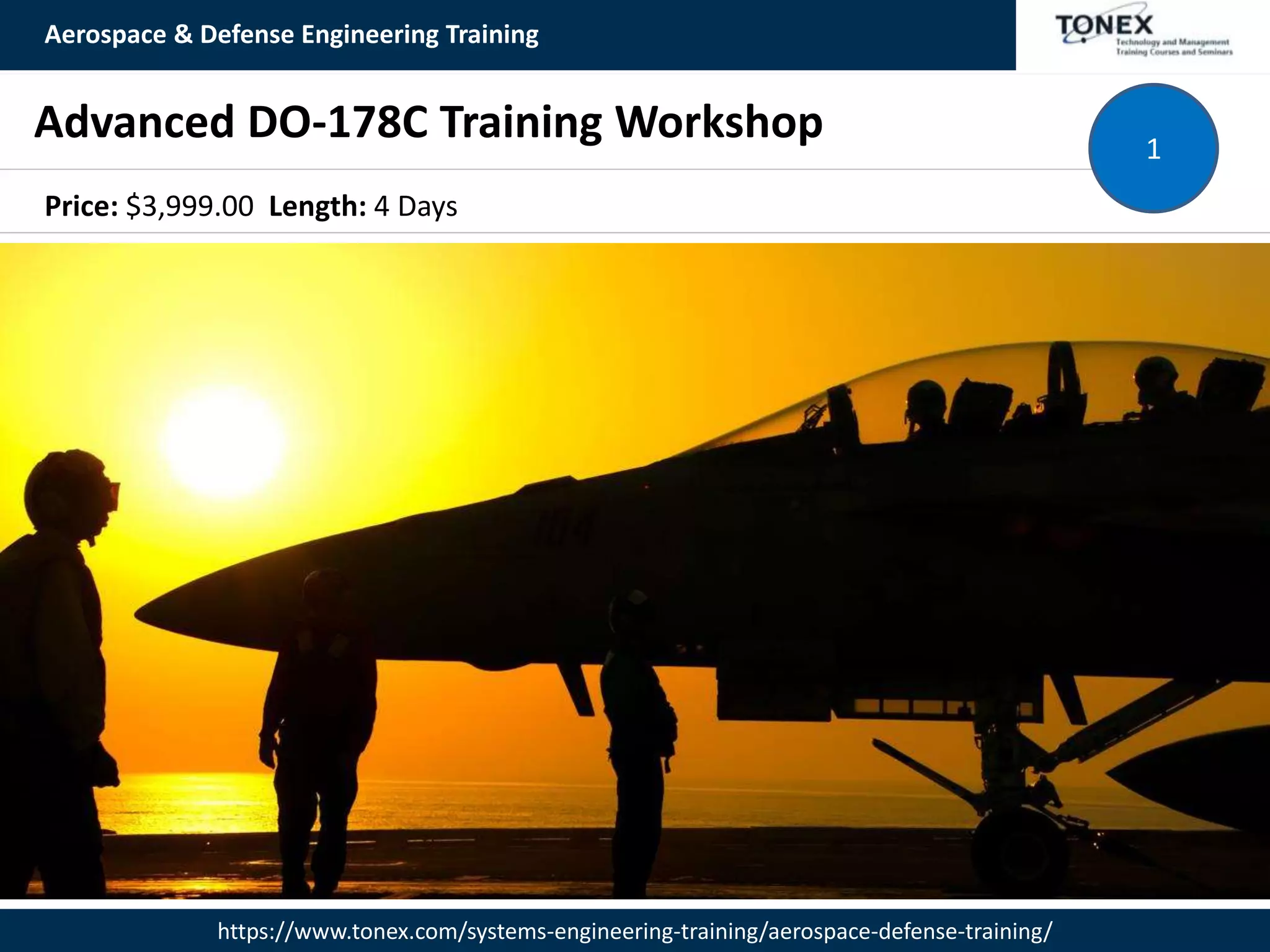 Aerospace and Defense Engineering Training : Tonex Training | PPT