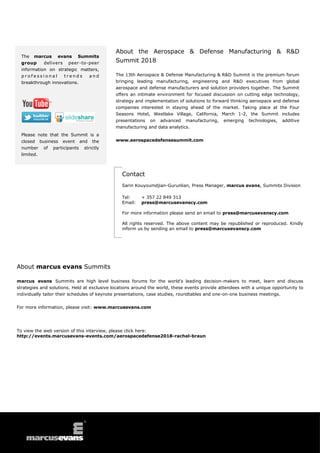Reinventing the Global Defense and Aerospace Industry-Rachel Braun ...