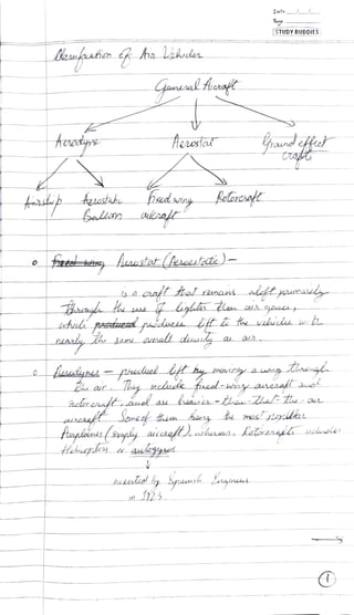 Aerospace engineering - Introduction Notes | PDF