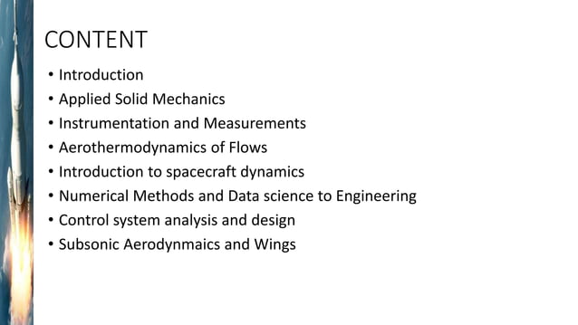 Aerospace Engineering tutorial -1.pptx | Physics | Science