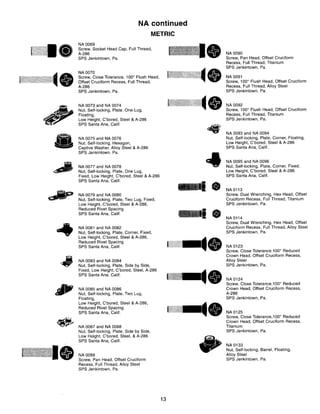 Aerospace fastenners standards | PDF