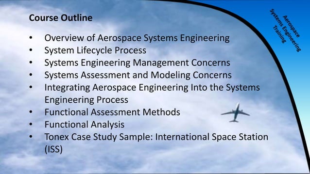Fundamentals of Systems Engineering, Aerospace Systems Engineering ...