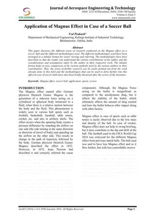 Aerospace Engineering & Technology vol 6 issue 3 | PDF