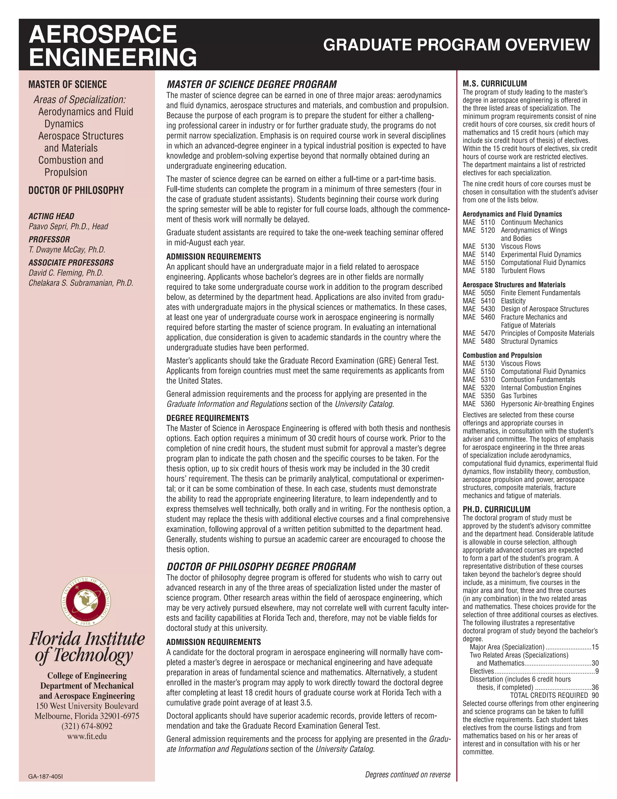 Aerospace Engineering | PDF