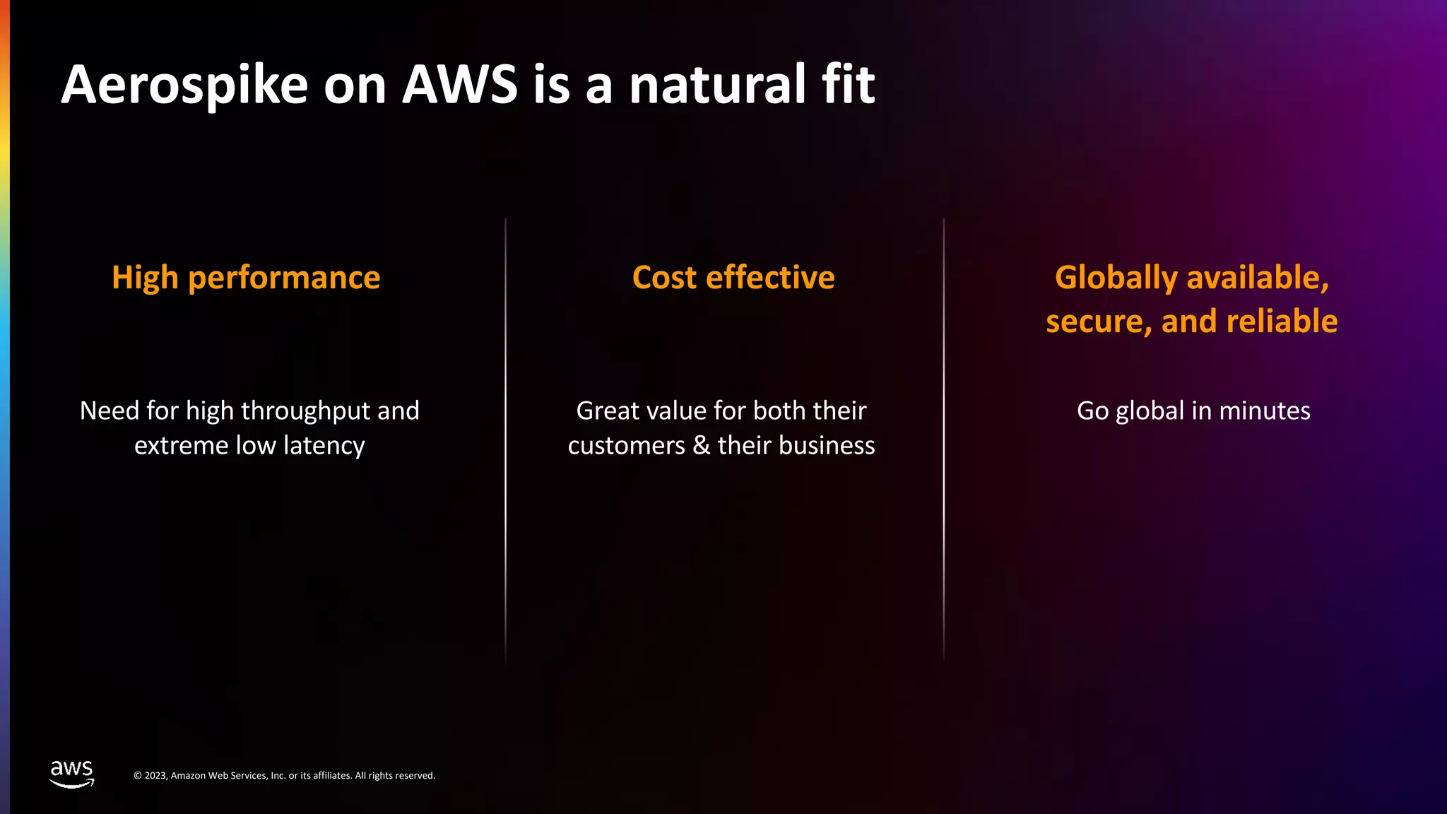 Aerospike & AWS Working backward from the customer.pdf
