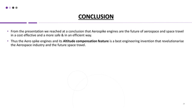 Aerospike engine ppt | PPTX | Chemistry | Science
