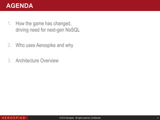 Introduction to Aerospike | PPTX