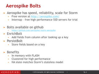 Aerospike DB and Storm for real-time analytics | PPT