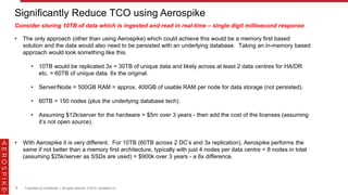 Aerospike TCO Vs memory-first architectures | PPTX | Databases | Computer Software and Applications