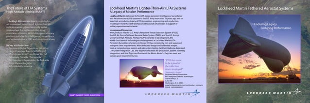 Lockheed Martin Aerostat Systems Brochure | PDF