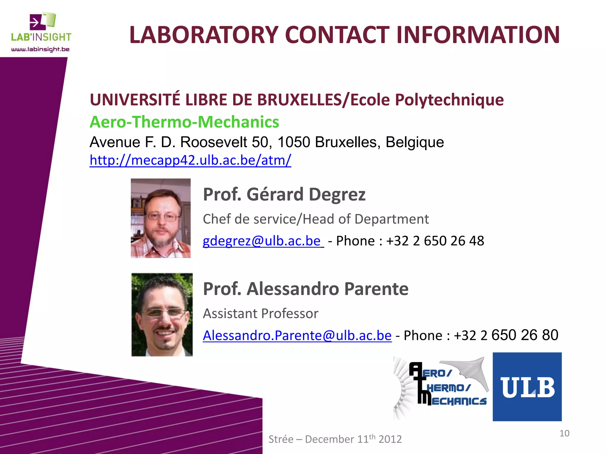Aero thermo mechanics -ULB- Lab'InSight Biomass to Energy | PDF