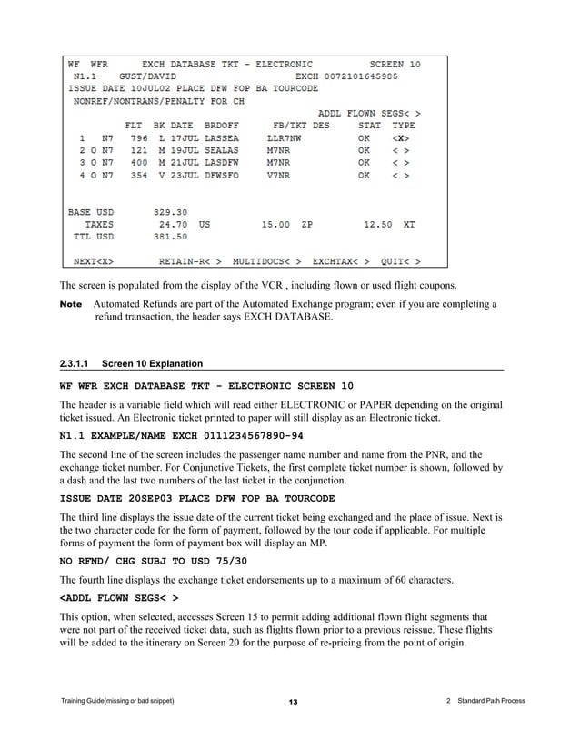 Sabre GDS Reservation system and ticketing 2 | PDF