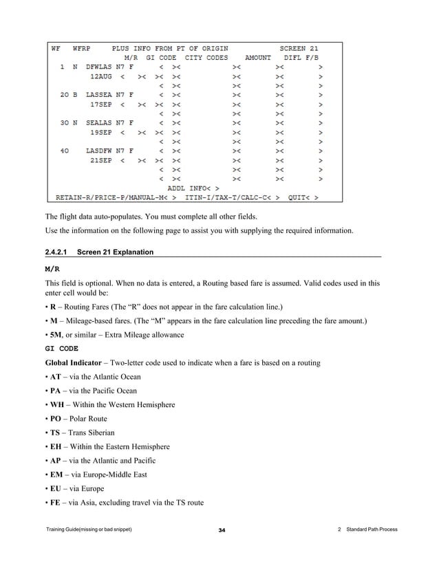 Sabre GDS Reservation system and ticketing 2 | PDF