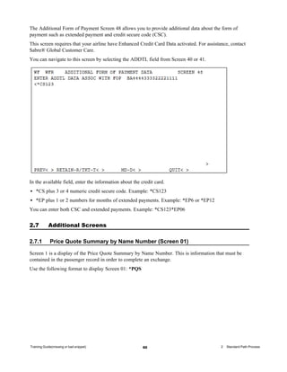 Sabre GDS Reservation system and ticketing 2 | PDF