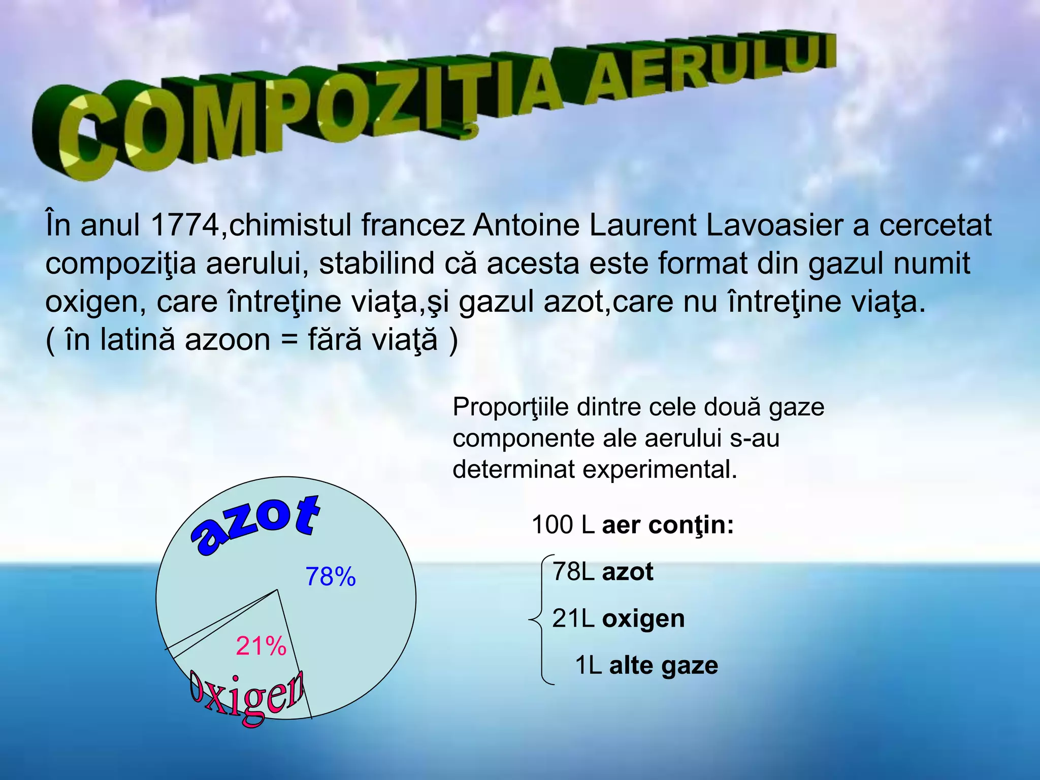 Aerul amestec omogen | PPT