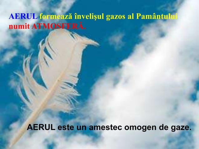 Aerul amestec omogen | PPT
