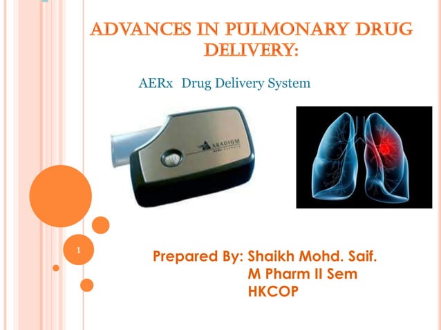 AeRx technique; Advances in pulmounary systems | PPT