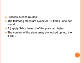 Aes(Advance Encryption Algorithm) | PPTX