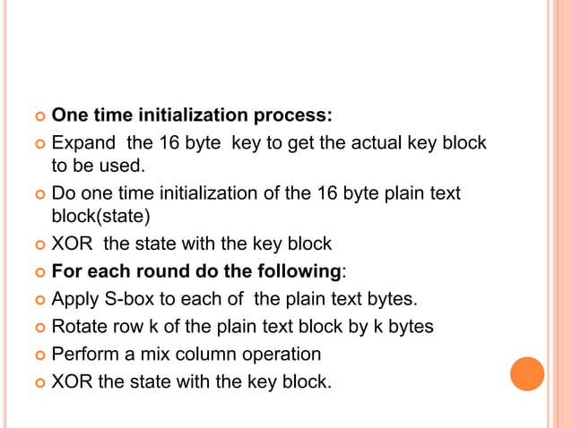 Aes(Advance Encryption Algorithm) | PPTX