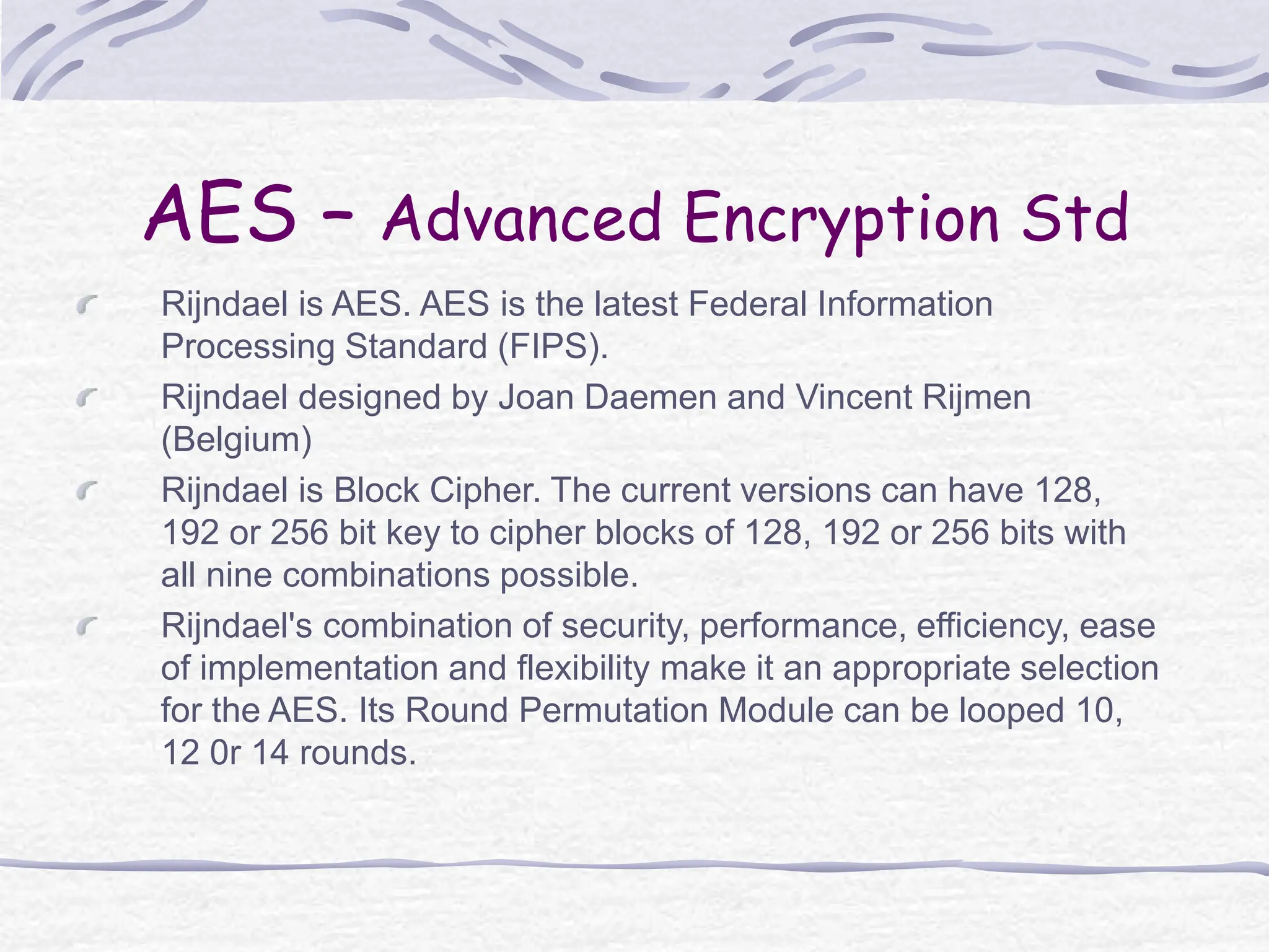 AES aes aes aess . ppt a good presentation | PPT
