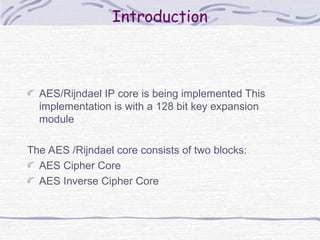 Advance Encryption Standards (AES) Advance Encryption Standards (AES) | PPT