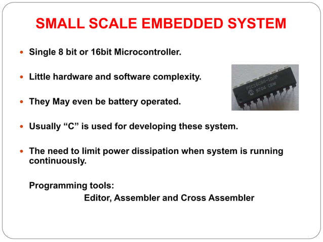 Embedded System basic and classifications | PPTX | Operating Systems | Computer Software and ...
