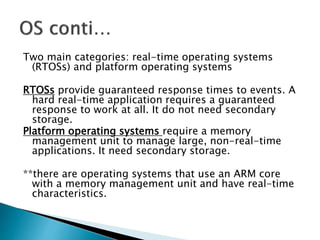 ARM Processor architecture | PPTX | Computer Peripherals | Computing