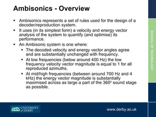 the generation of panning laws for irregular speaker arrays using heuristic methods | PPT