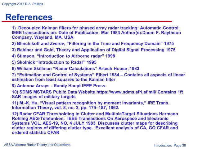 AESA Airborne Radar Theory and Operations Technical Training Course Sampler | PDF | Technology ...