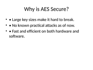 AES algorithm and easy explanation of AES | PPT
