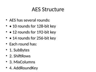 AES algorithm and easy explanation of AES | PPT