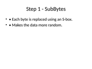 AES algorithm and easy explanation of AES | PPT