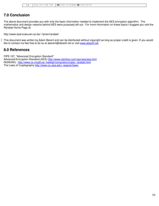 AES by example | PDF