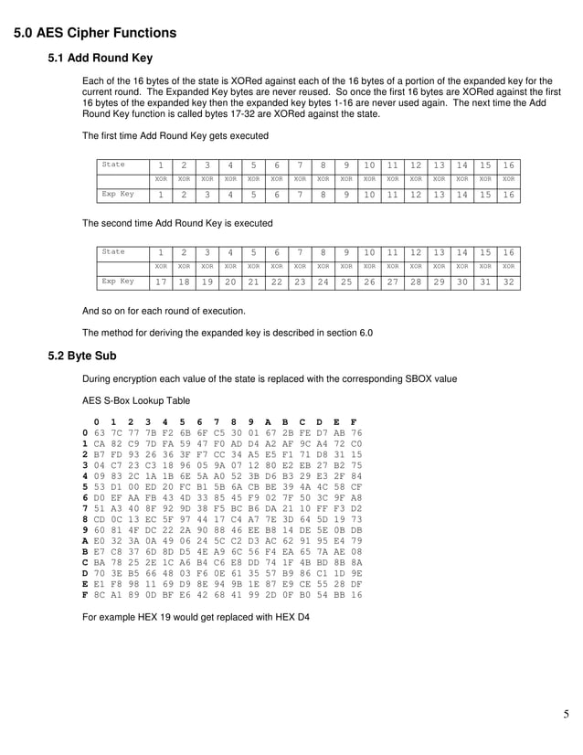 AES by example | PDF | Programming Languages | Computing