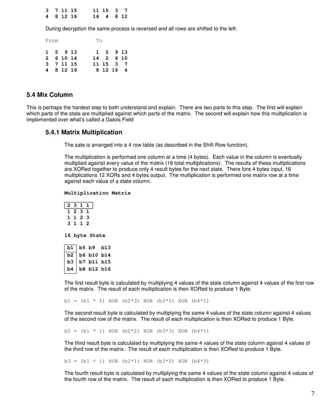 AES by example | PDF | Programming Languages | Computing